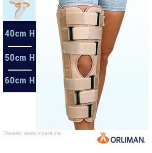 Attelle d’immobilisation du genou Gouttiere membre inferieur ase-009 ...